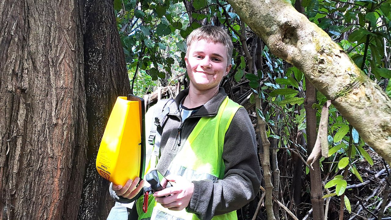 WITT student protecting nature on campus