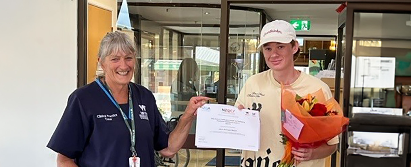 Top student graduates on the job